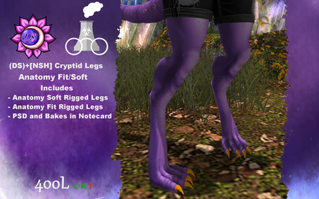 Second Life Marketplace - (DS)+[NSH] Cryptid Legs (Anatomy Fit/Soft)